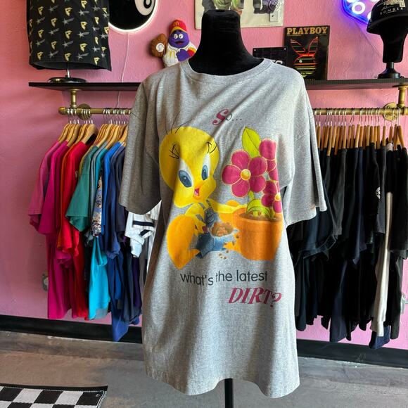 Warner Bros. | Tops | Vintage Y2k Looney Tunes Tweety Whats The Dirt ...